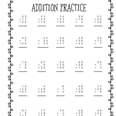 Christmas Math Practice: Addition and Subtraction with 3 Numbers - Only ...