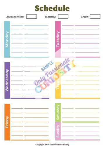2019-2020 Student Planner - Only Passionate Curiosity