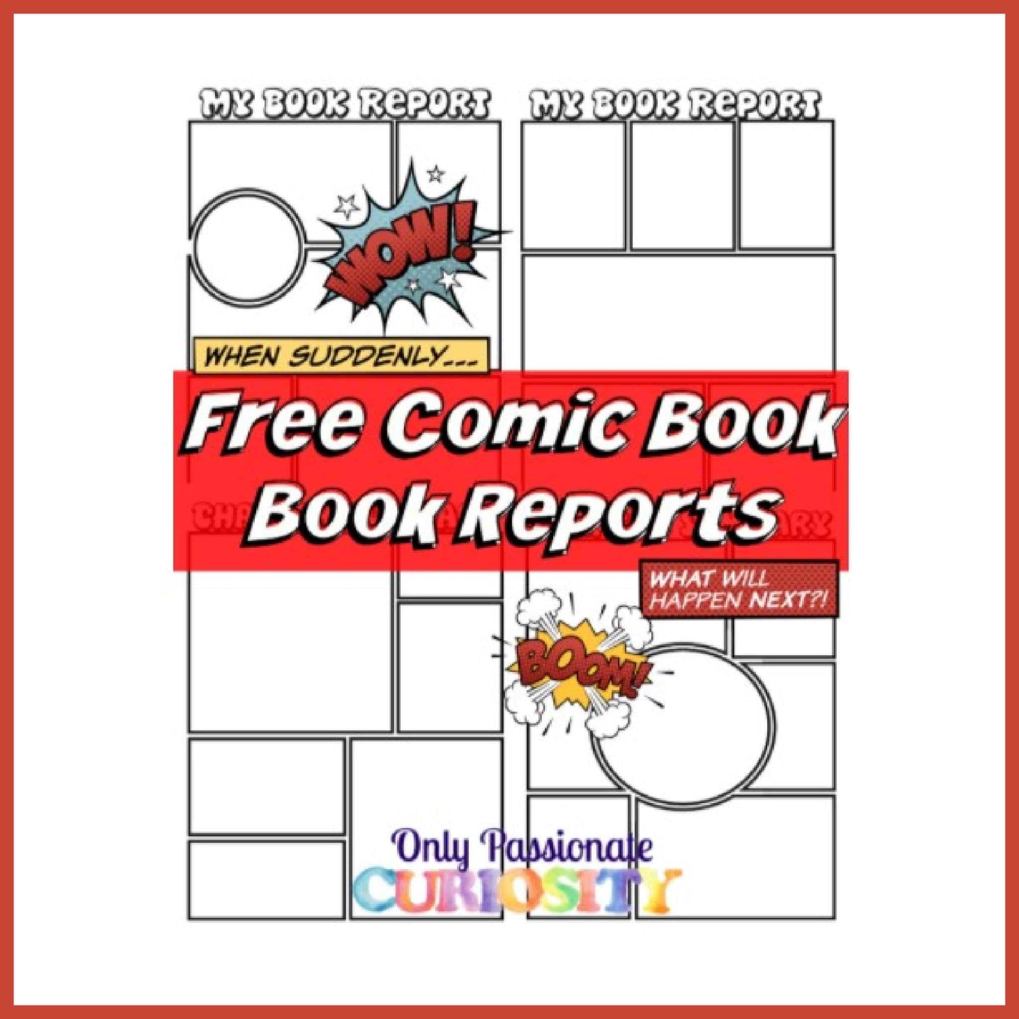 Comic Strip Book Reports - Only Passionate Curiosity